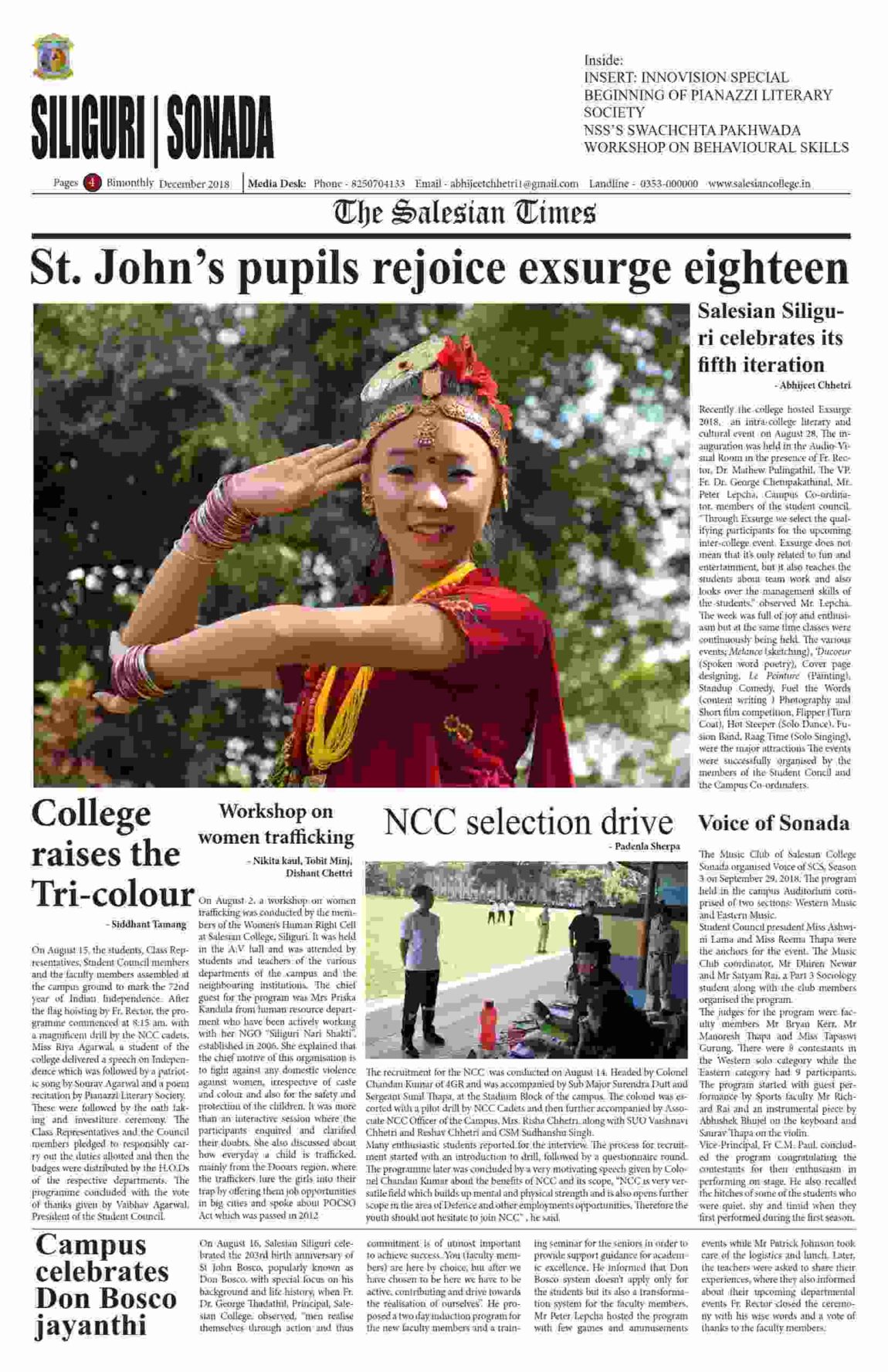 The Salesian Times – Publications Portal of Salesian College